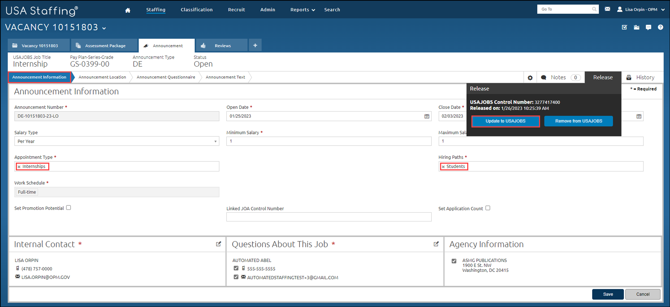 Intern Job Announcement Guide – Advisory Board Resource Center