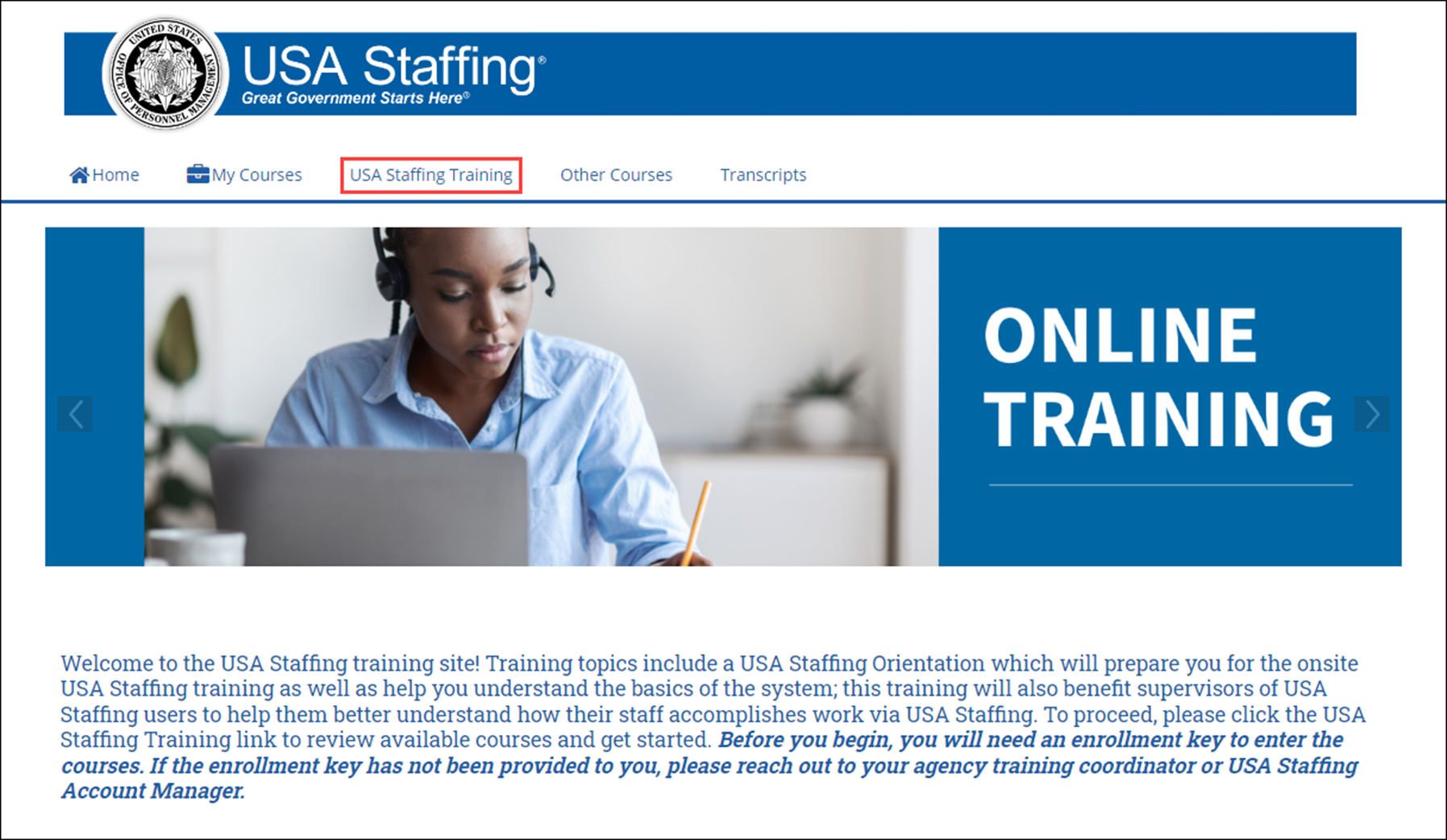 USA Staffing Online Training Registration Instructions – Advisory Board ...
