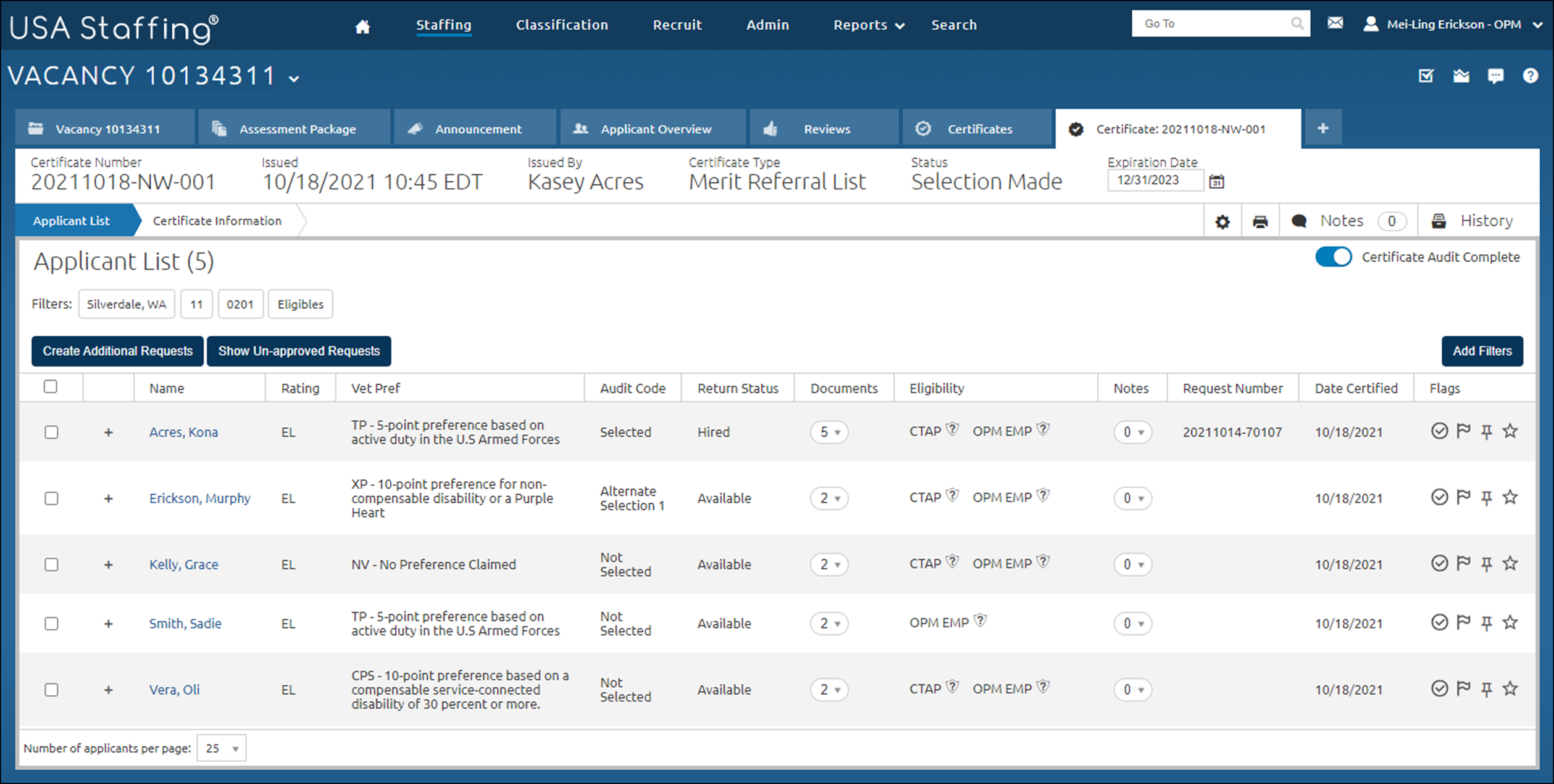 Referral Training Exercise 4: Auditing a Certificate and Issuing ...
