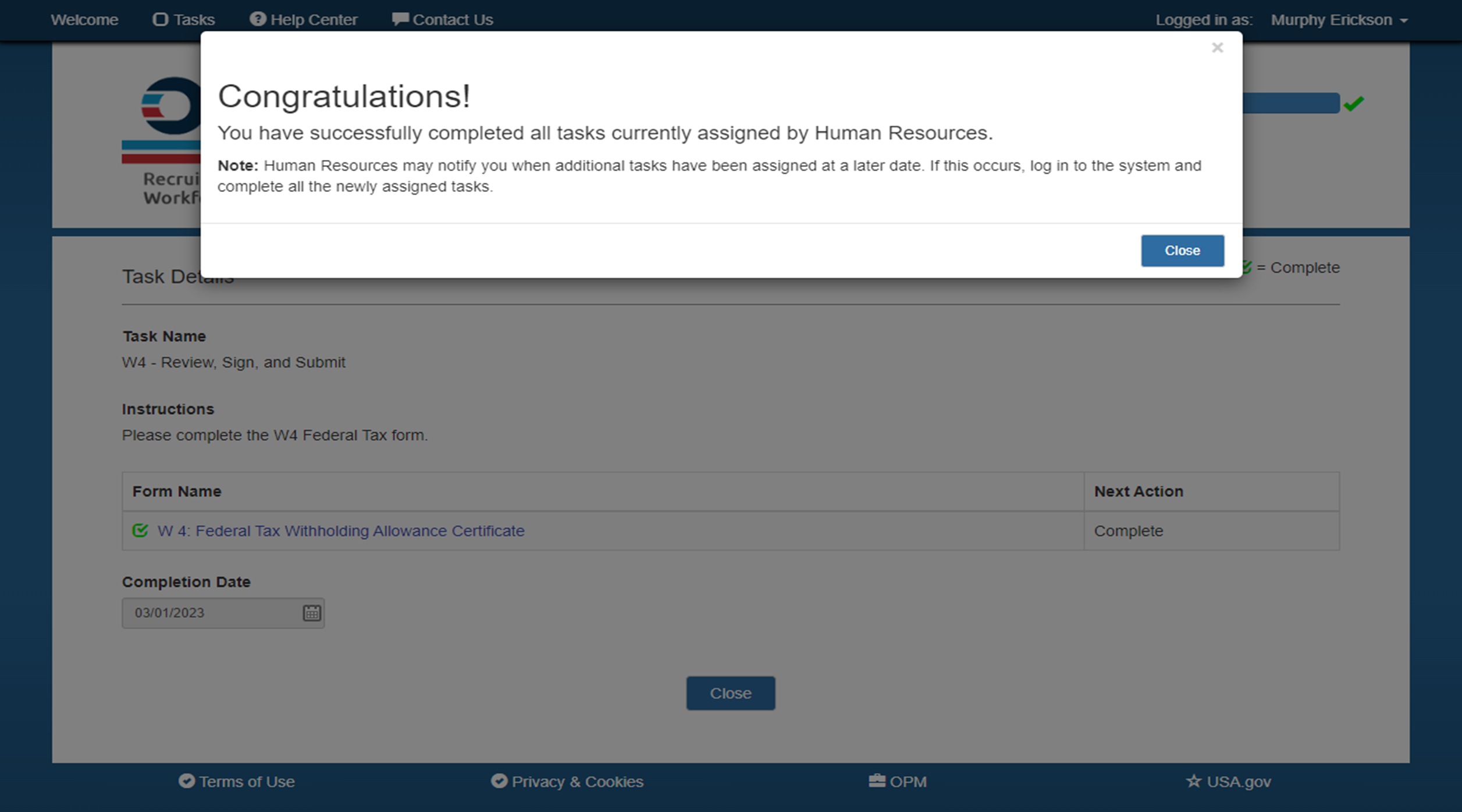 New Hire Training Exercise 3: Accessing USA Staffing Onboard as the New ...