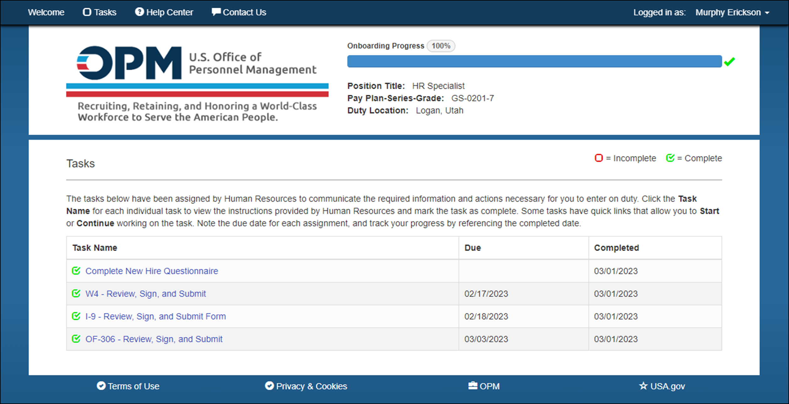 New Hire Training Exercise 3: Accessing USA Staffing Onboard as the New ...